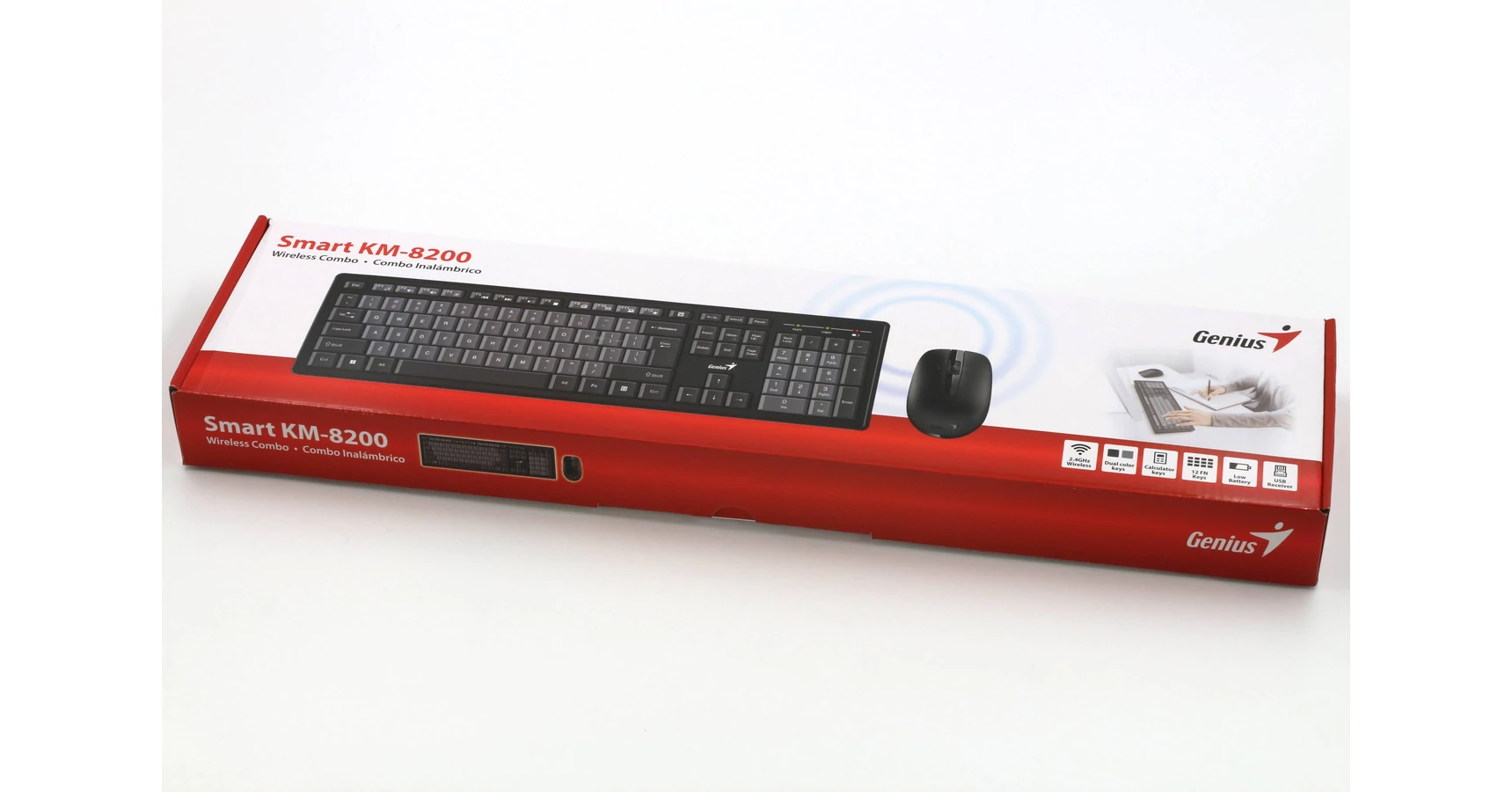 Genius Smart KM-8200 Dual Color vezeték nélküli billentyűzet + egér - Billentyűzet