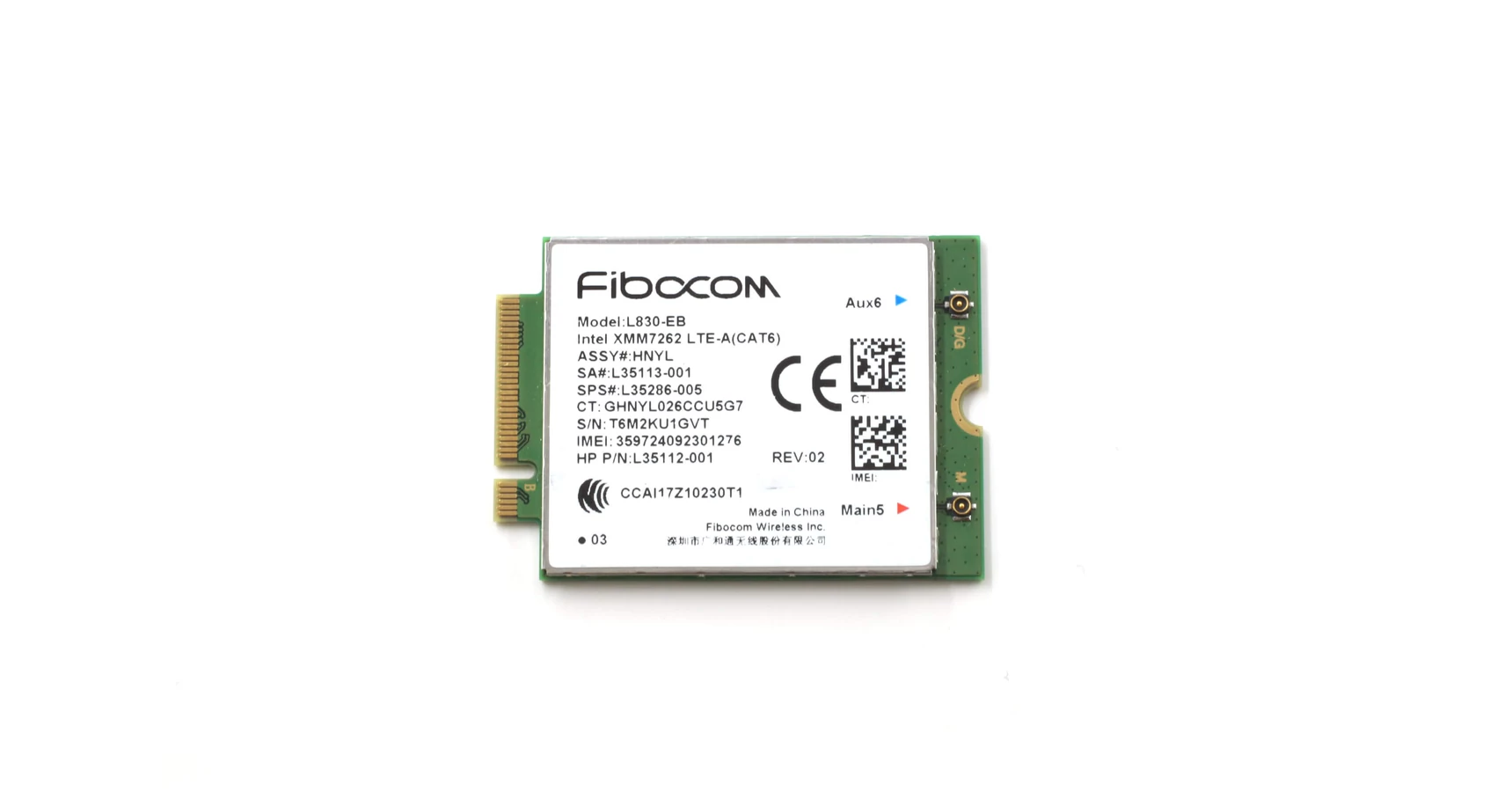 HP Fibocom L830-EB 4G LTE mobilinternet modem kártya