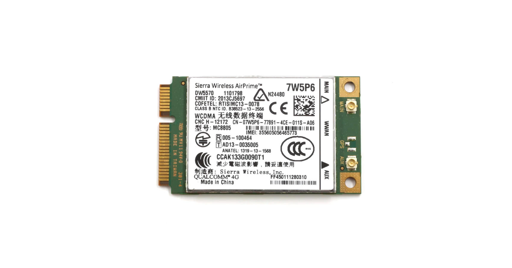 Dell Sierra Wireless AirPrime DW5570 4G LTE mobilinternet modem kártya ...