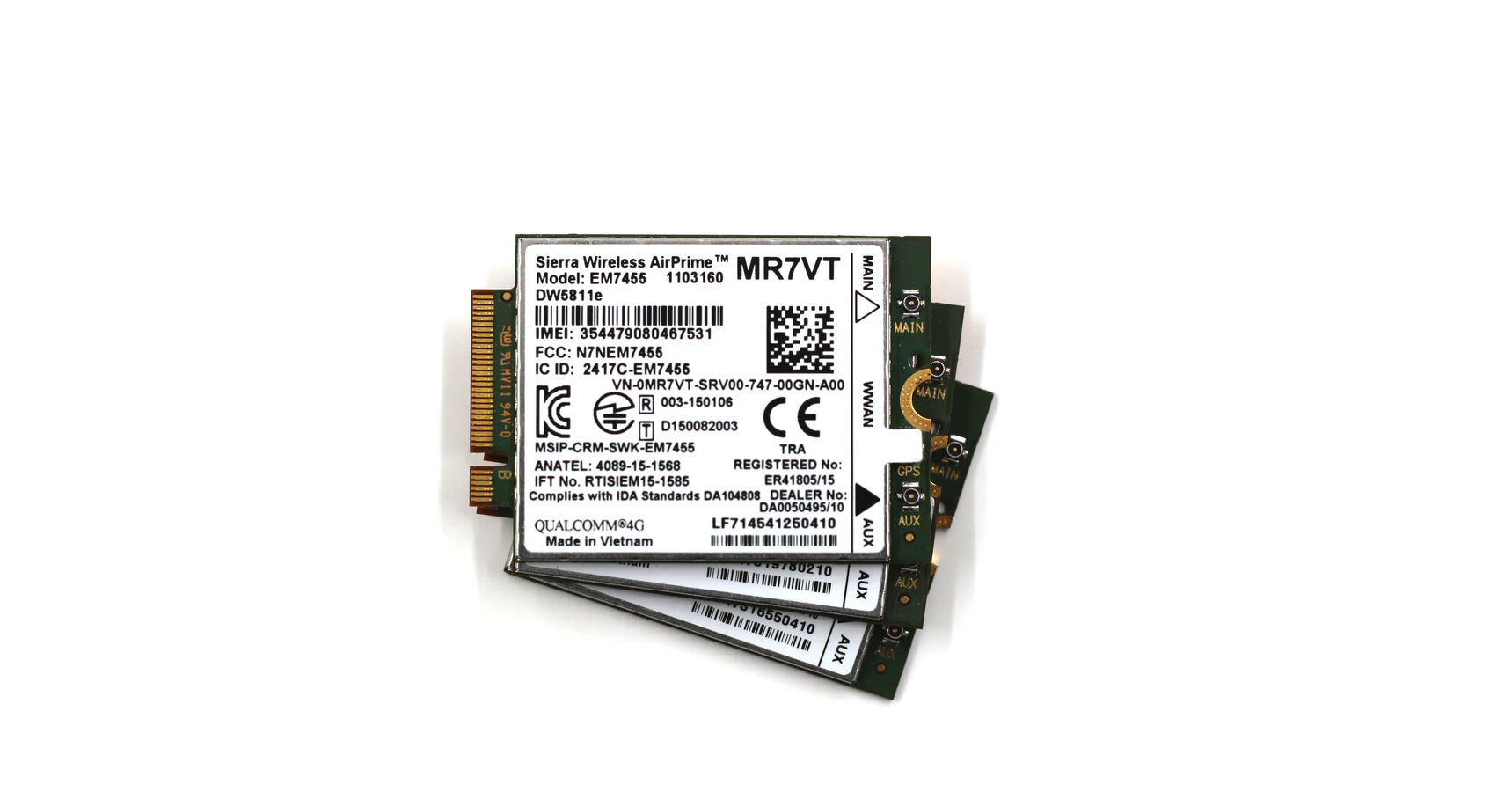 Dell Sierra Wireless AirPrime EM7455 DW5811E 4G LTE mobilnet kártya