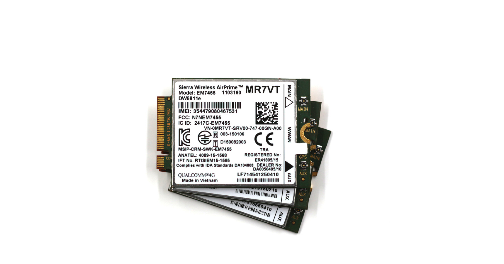 Dell Sierra Wireless AirPrime EM7455 DW5811E 4G LTE mobilinternet modem ...